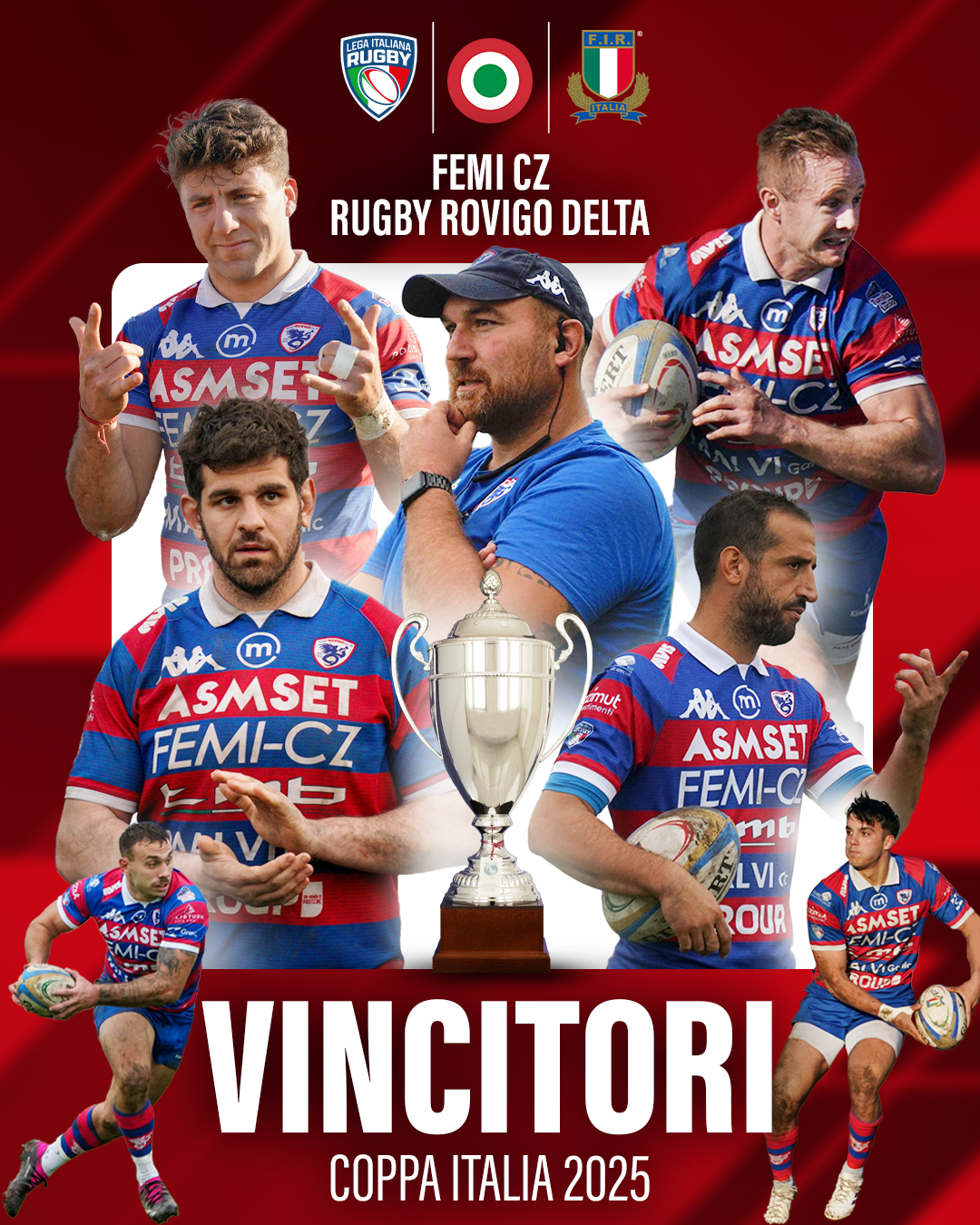 La FEMI-CZ Rugby Rovigo Delta batte le Fiamme Oro e conquista la Coppa ...
